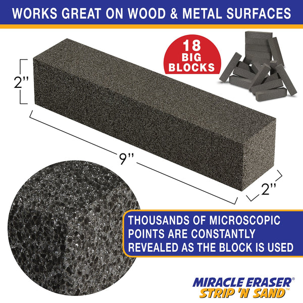 Miracle Eraser® Strip 'N Sand™ - Paint, Varnish, and Rust Remover for ...